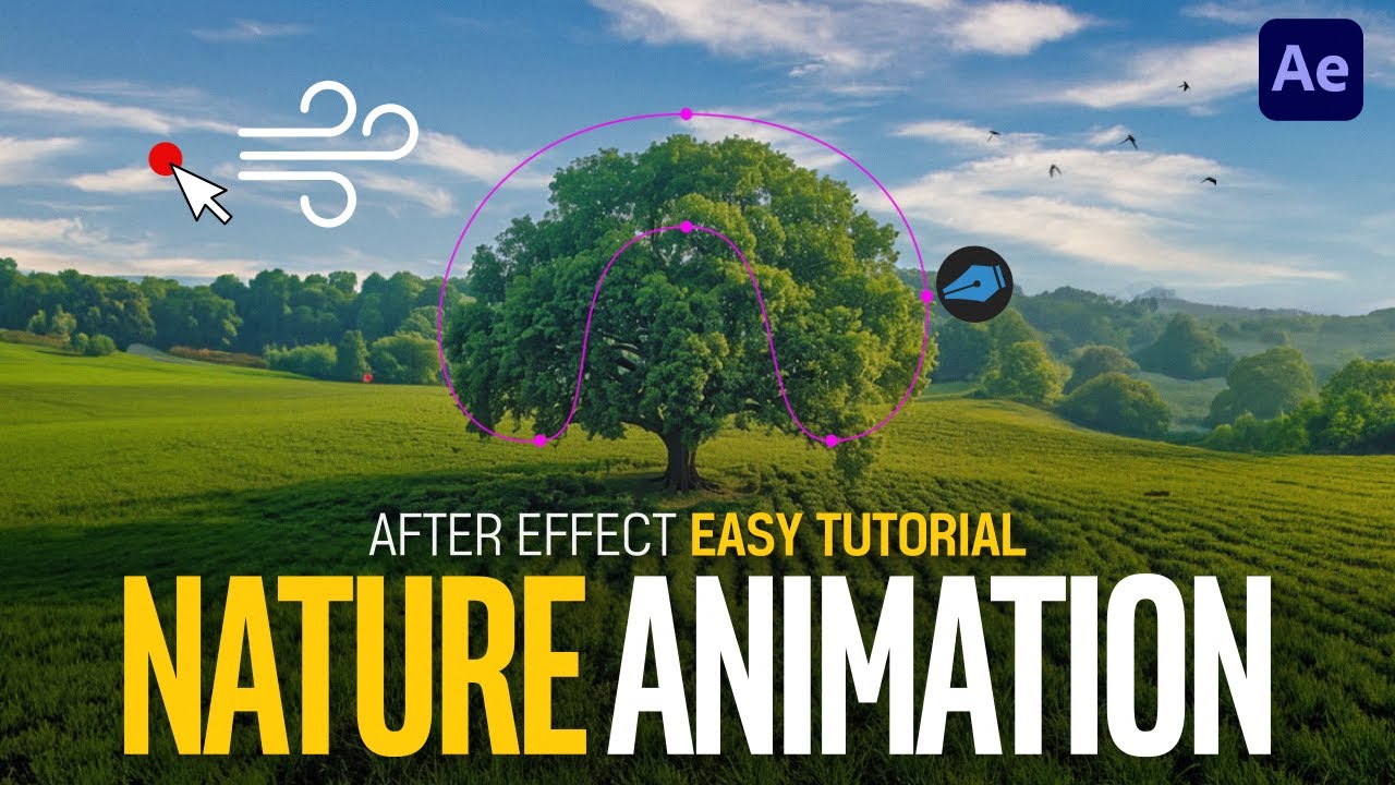 After Effects Nature Tree Cloud Easy Animation Quick Tip Youtube