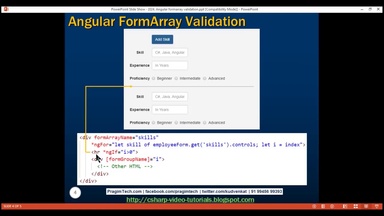 Angular Formarray Validation Youtube