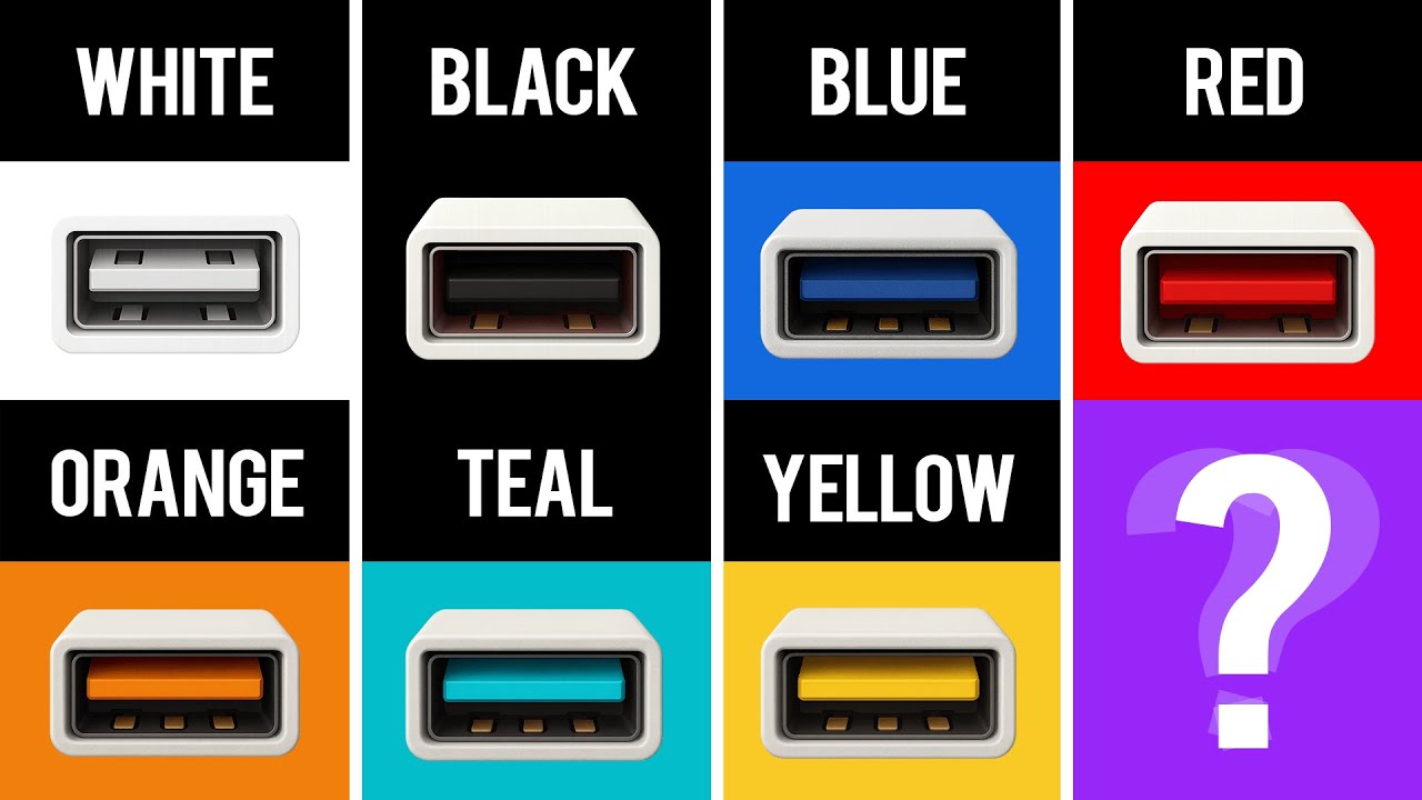Usb Port Colors Explained What Each One Really Means Youtube