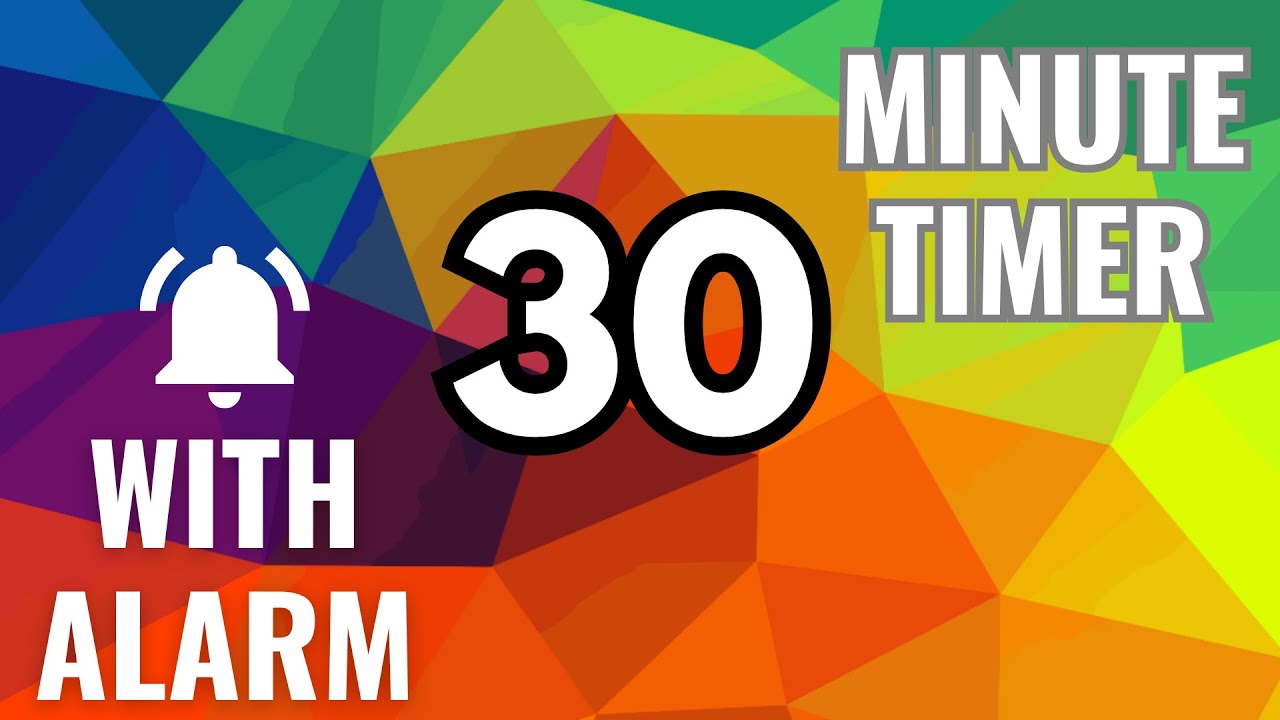 Google Countdown Timer 30 Minute Timer With Alarm And No Music Youtube