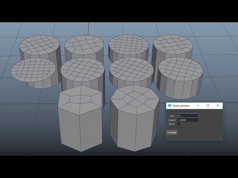 Quad Cap Cylinders For Maya Youtube