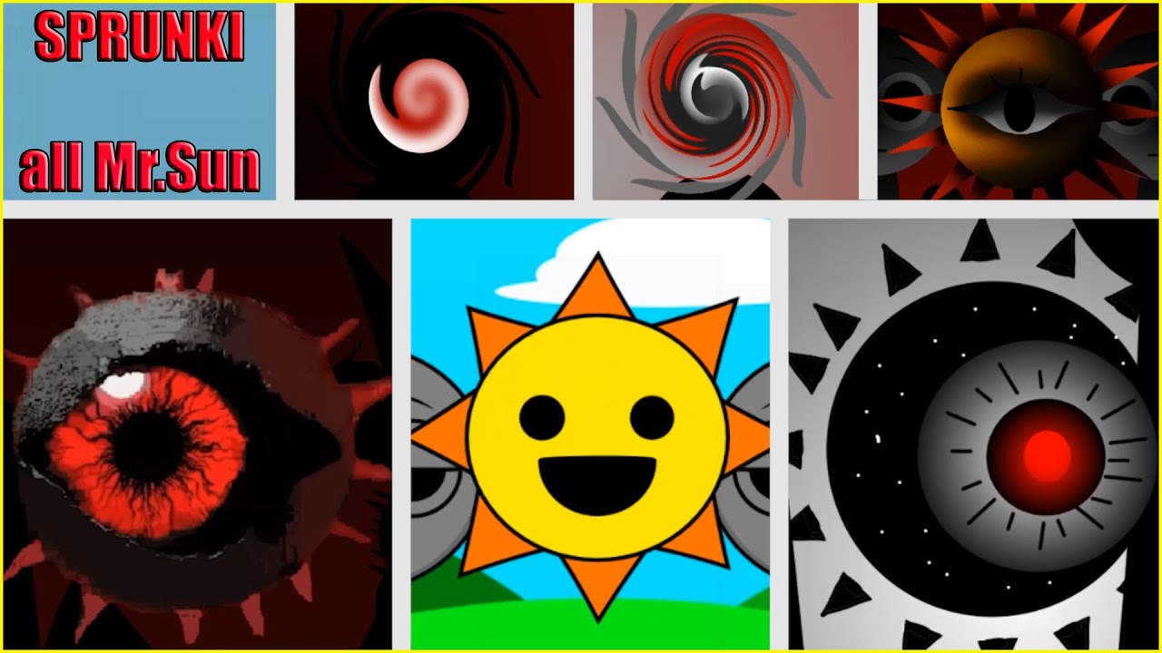 Sprunki Incredibox All Characters Are Mr Sun On Sprunki Normal And