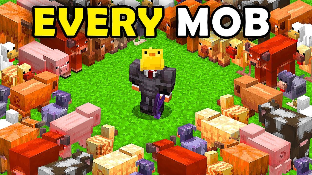 I Collected Every New Mob In Minecraft Hardcore Youtube