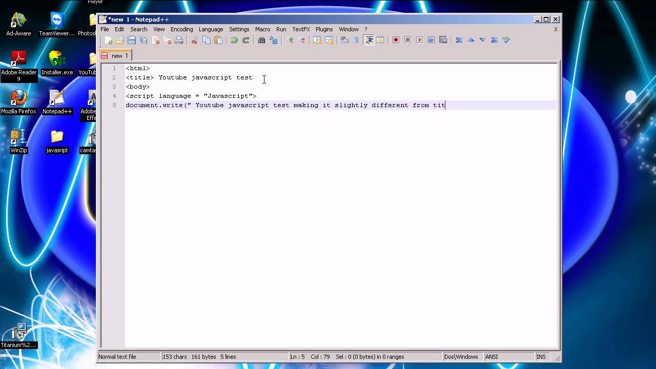 Learn Basic Javascript Ep 1 Youtube