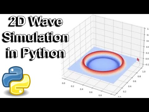 2d Linear Wave Simulation In Python Leapfrog Integration Youtube