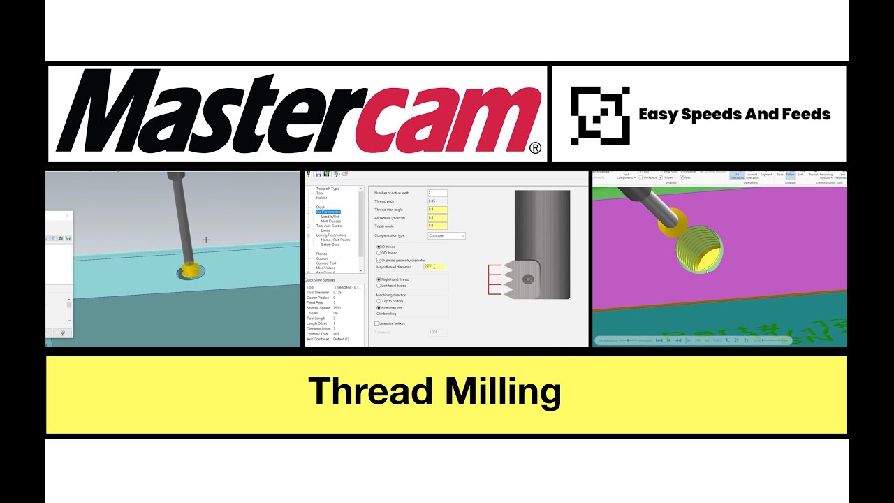 Thread Milling Tutorial Youtube