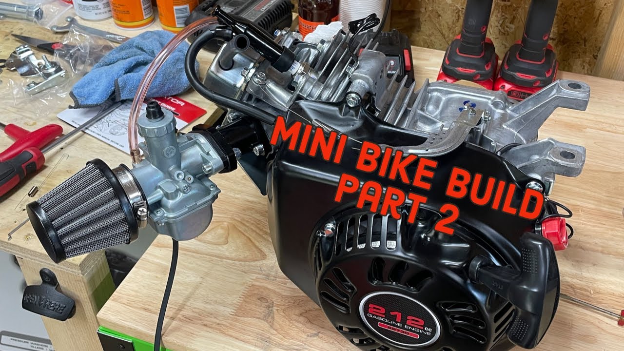 Mini Bike Build Part 2 Predator 212cc Build Youtube