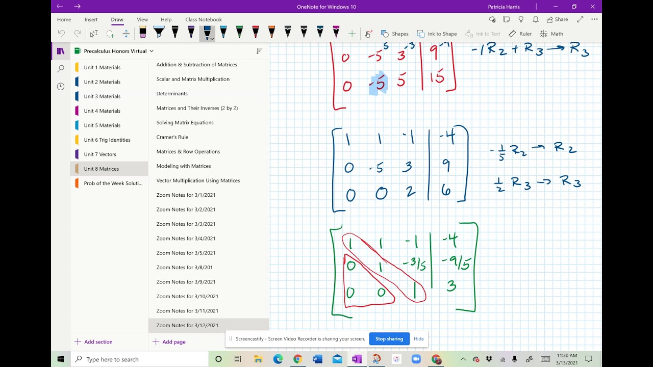 Matrix Modeling 3 Variables Desmos Youtube