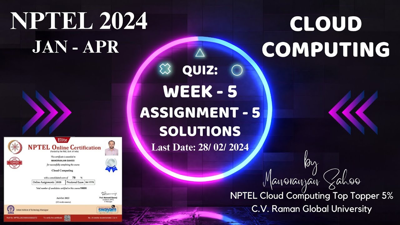 Nptel Cloud Computing Week 5 Assignment 5 Solution Swayam Jan