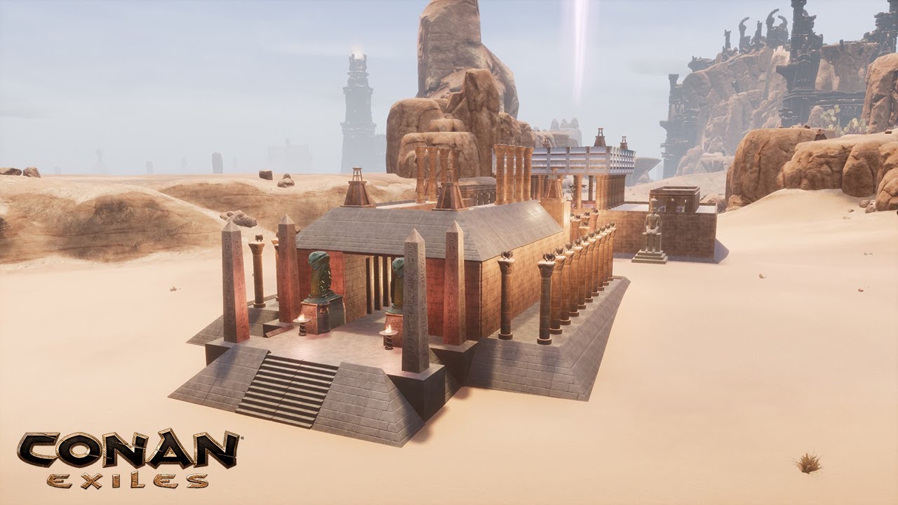 How To Build A Set Temple Speed Build Conan Exiles Youtube