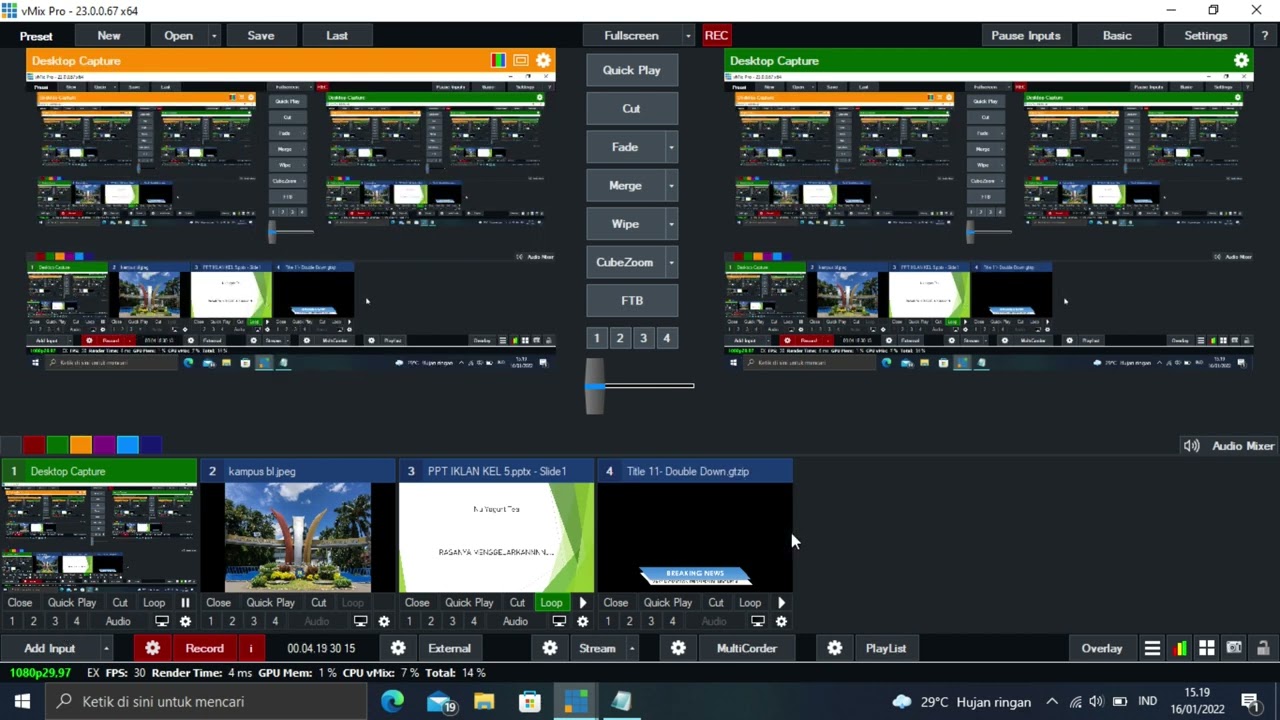 Tutorial Cara Menggunakan Vmix Youtube