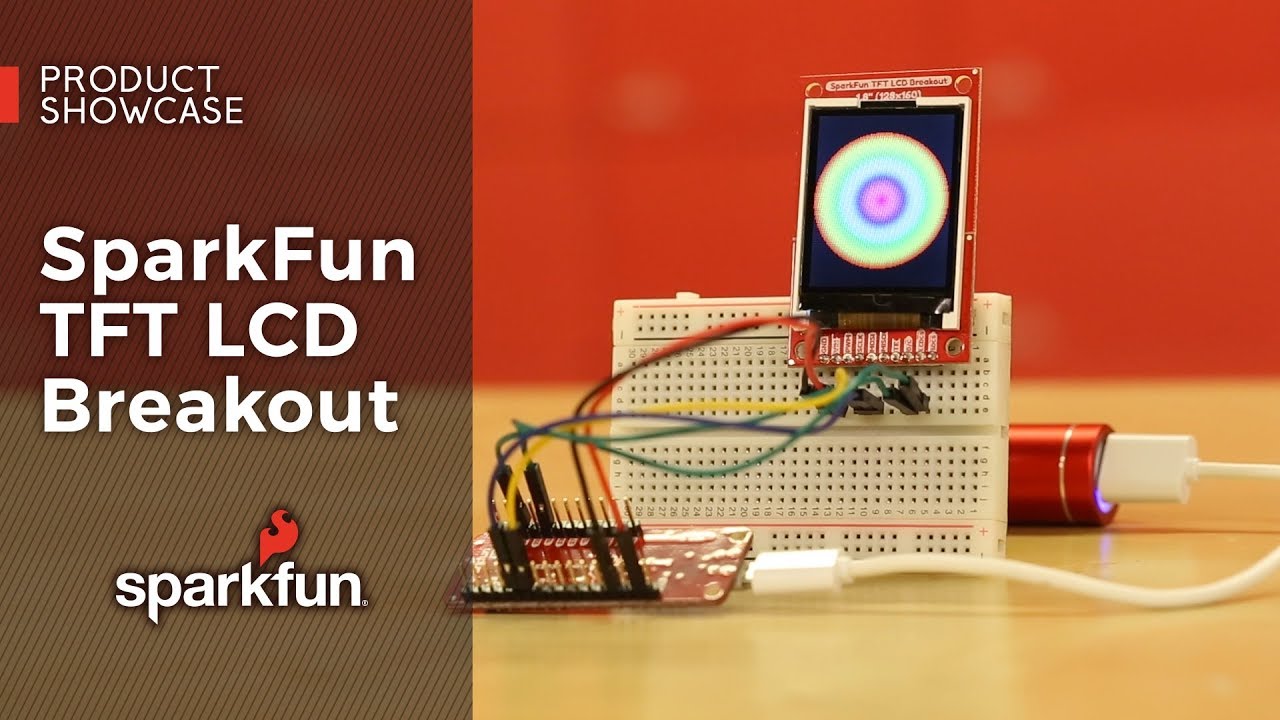 Product Showcase Sparkfun Tft Lcd Breakout Youtube