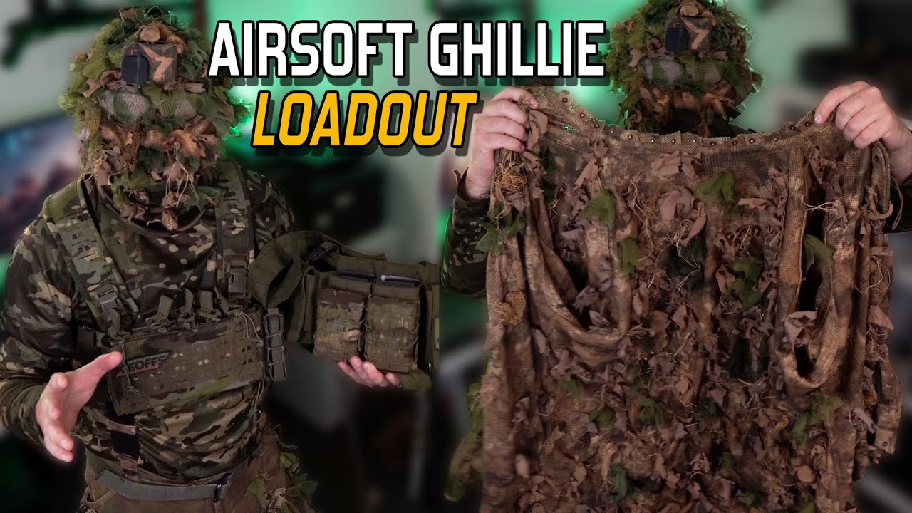 My Ultimate Airsoft Ghillie Sniper Loadout Of 2024 Youtube