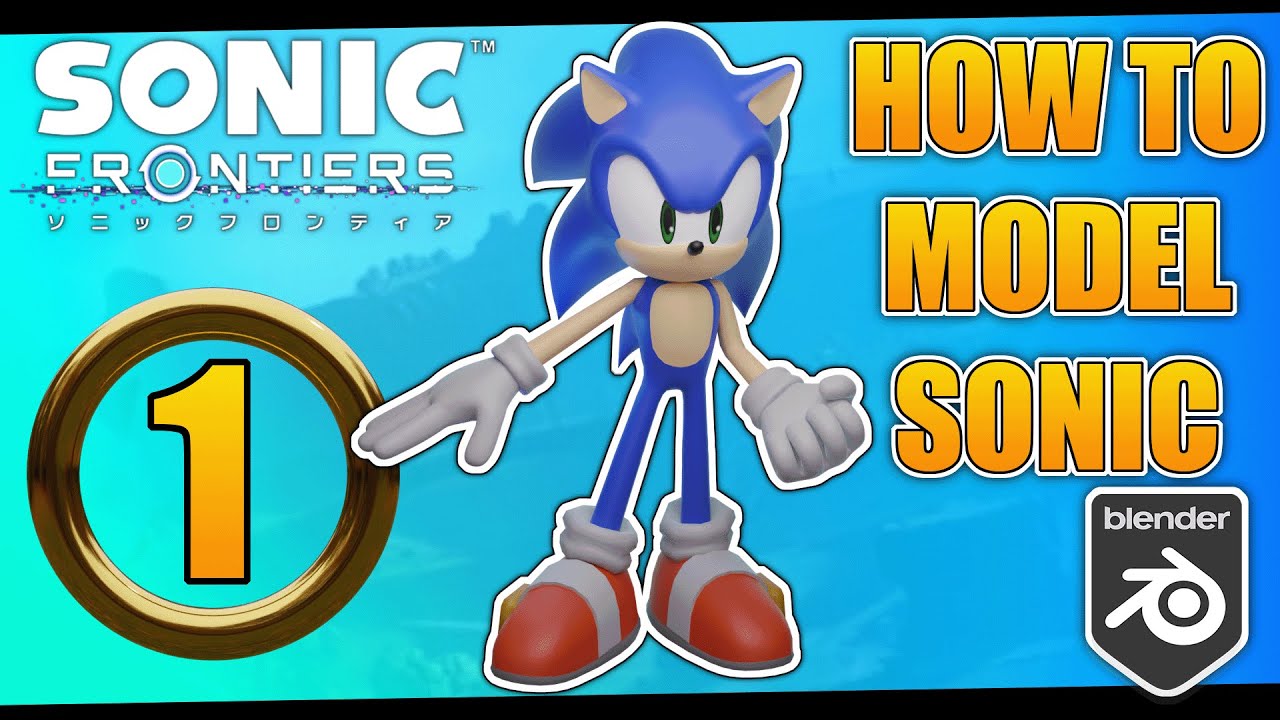 Sonic The Hedgehog 3d Model Blender Modelling Tutorial Part 1 Shoes