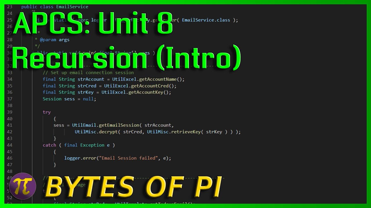 Apcs Unit 8 Recursion Part 1 Youtube