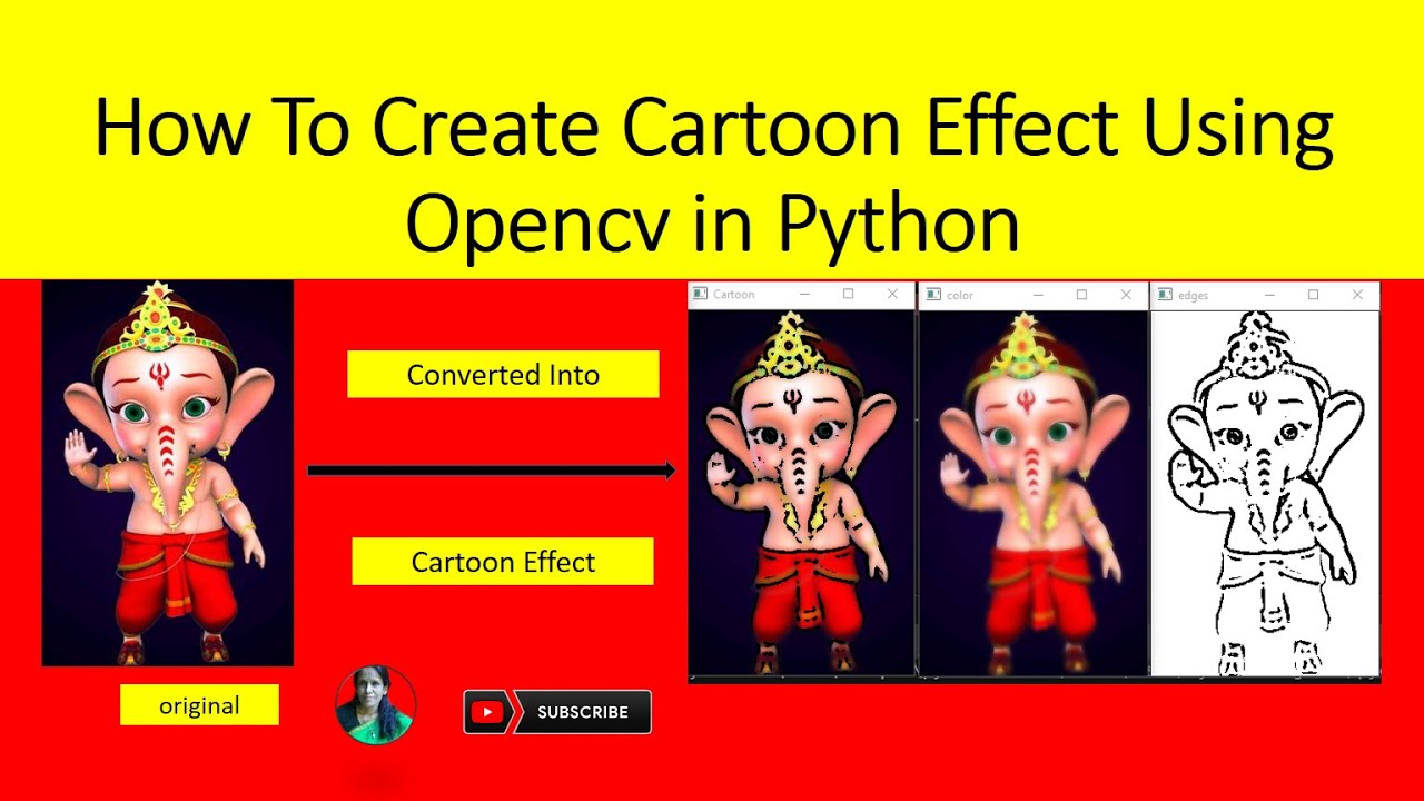 How To Create Cartoon Effect Using Opencv In Python Ratan Agarwal It