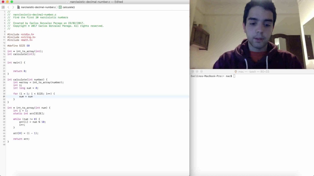 Narcissistic Numbers Coding Challenge 1 Carlinogonzalez Youtube