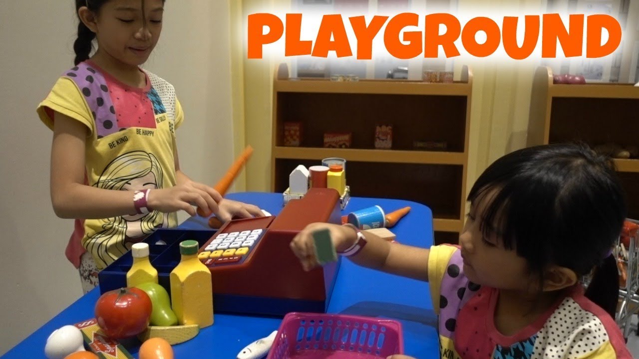 Fun Indoor Playground With Big Slides Youtube
