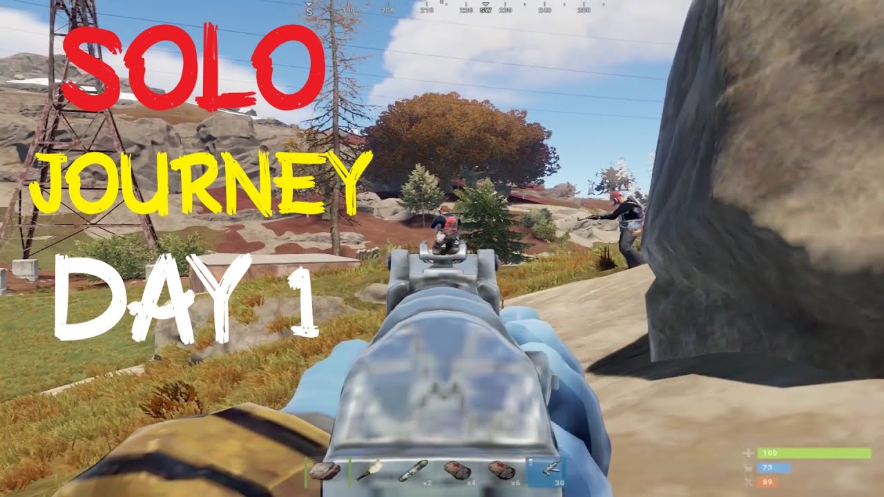 Rust Solo Gameplay A Noob Solo Player Journey Episode 1 Rust Solo