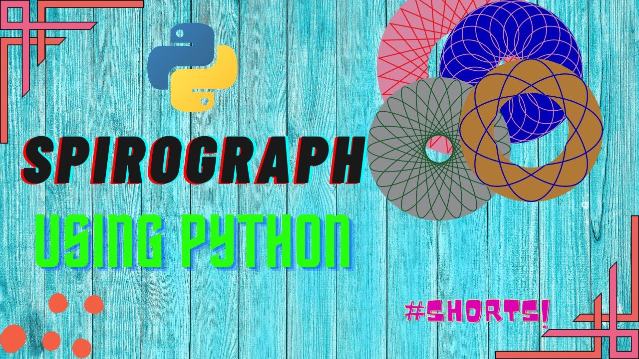 Spirograph Design Using Python рџ Pythonshorts Youtube