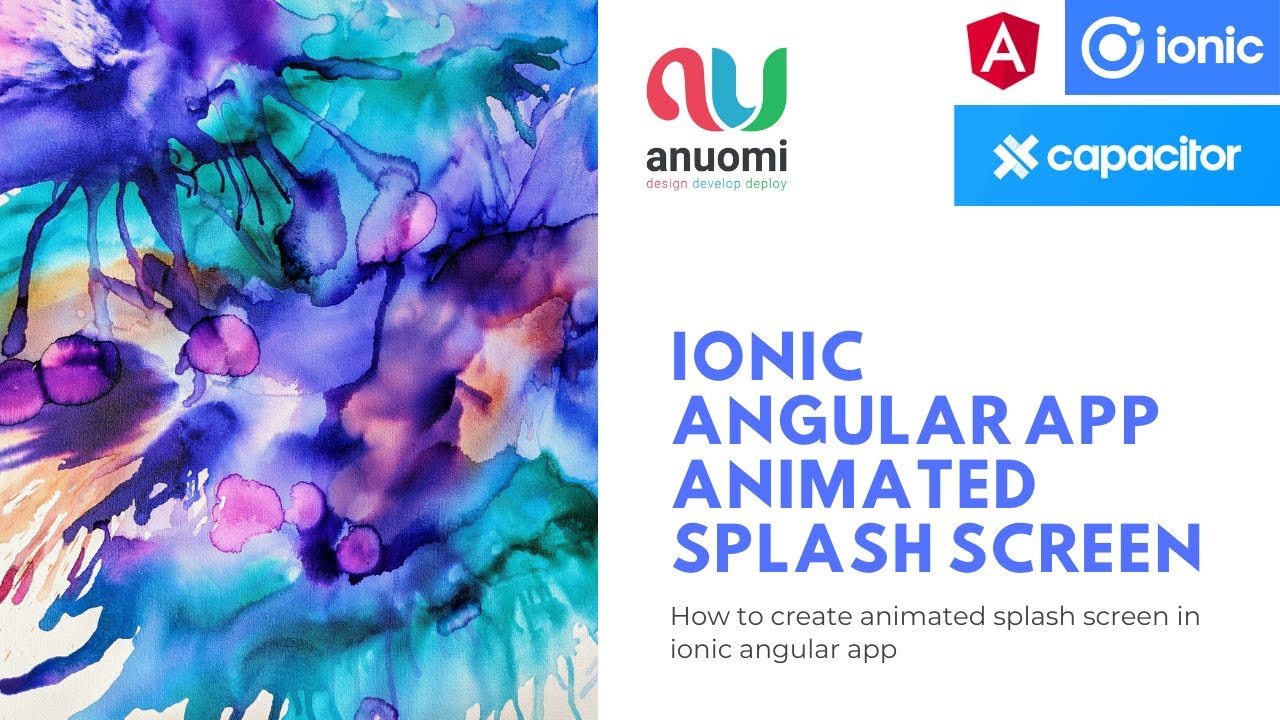 How To Make Animated Splash Screen In Ionic App Youtube