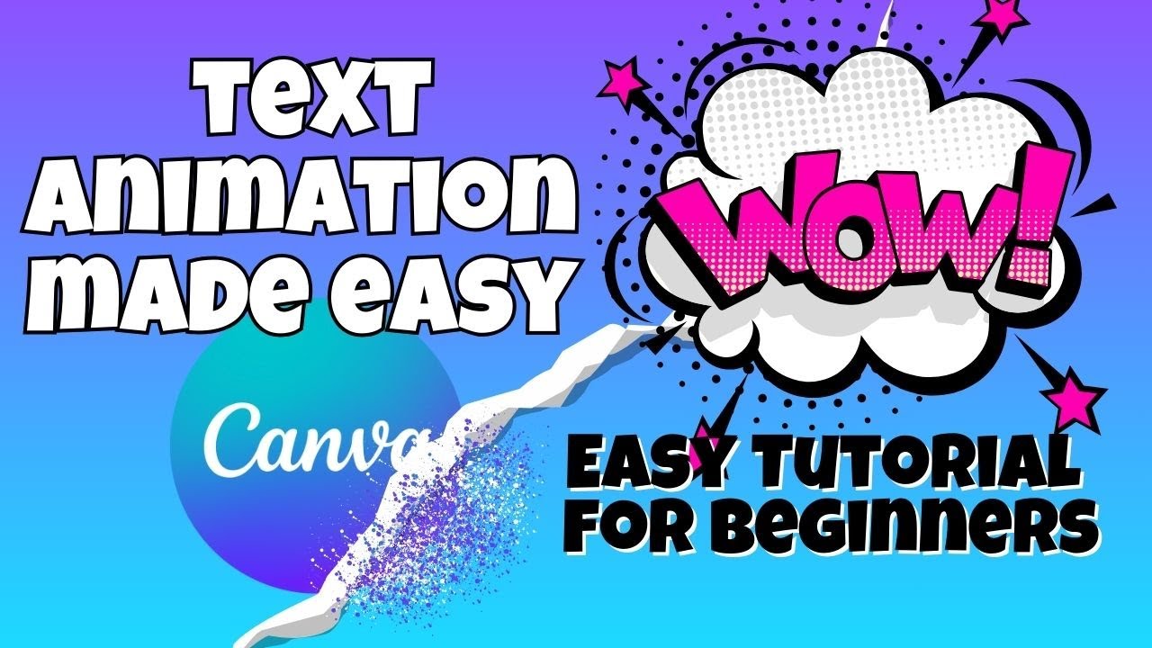 Simple Video Animations Using Text Easy Canva Tutorial Textanimation