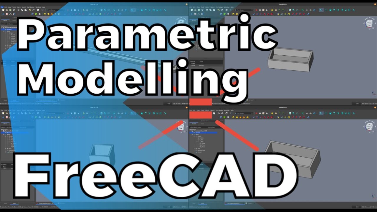 Freecad Intro To Parametric Modelling Youtube