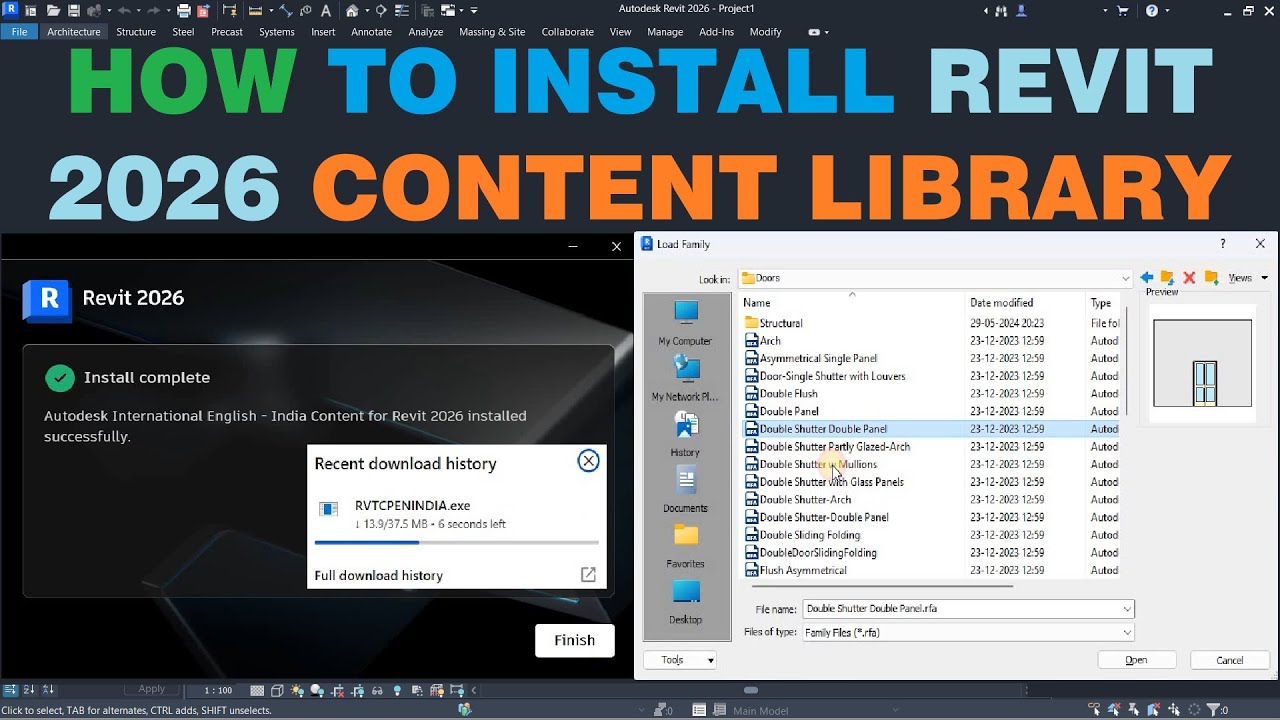 Install Revit 2026 Content Library Youtube