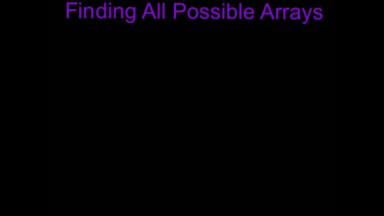 Rectangular Arrays Youtube