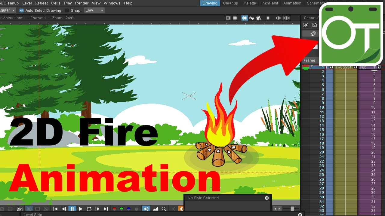 How To Animate Fire In Opentoonz Realistic Fire Animation In