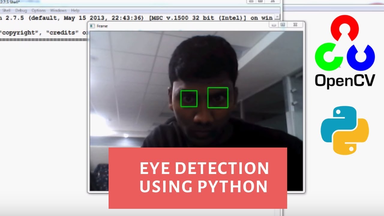 Eyes Detection Using Opencv In Python Youtube