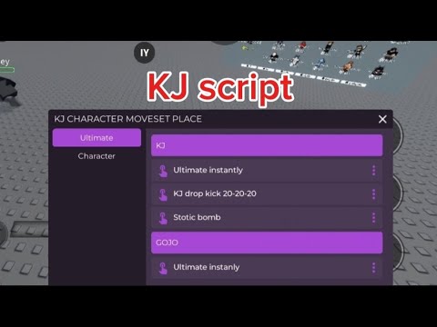 Kj Script Kj Character Moveset Place Youtube