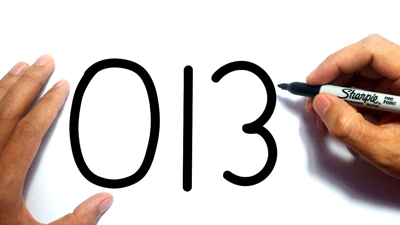 How To Draw A Butterfly From Numbers 013 Youtube