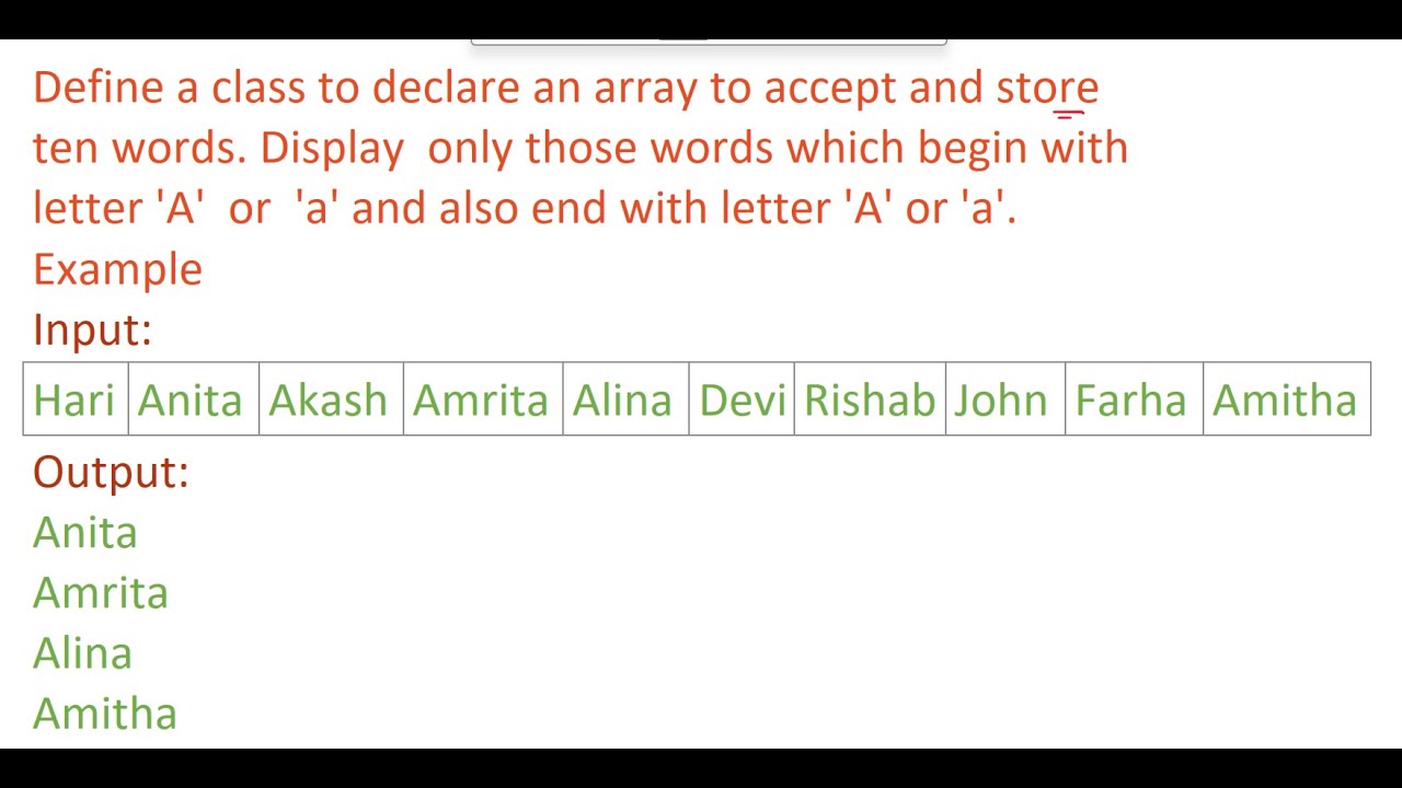 Array Programs Part3 Youtube