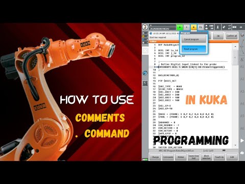 How To Comment Command In Kuka Robot Programming Kuka Robot
