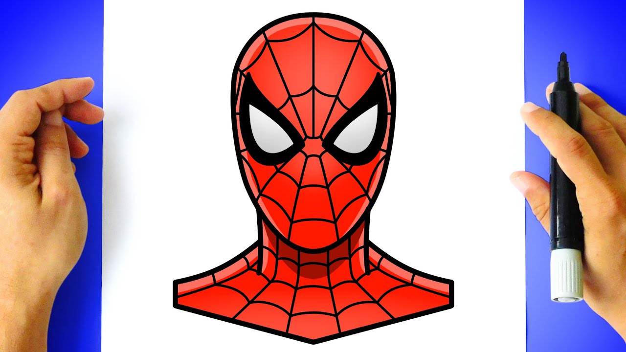 How To Draw Spider Man Step By Step Tutorial Youtube