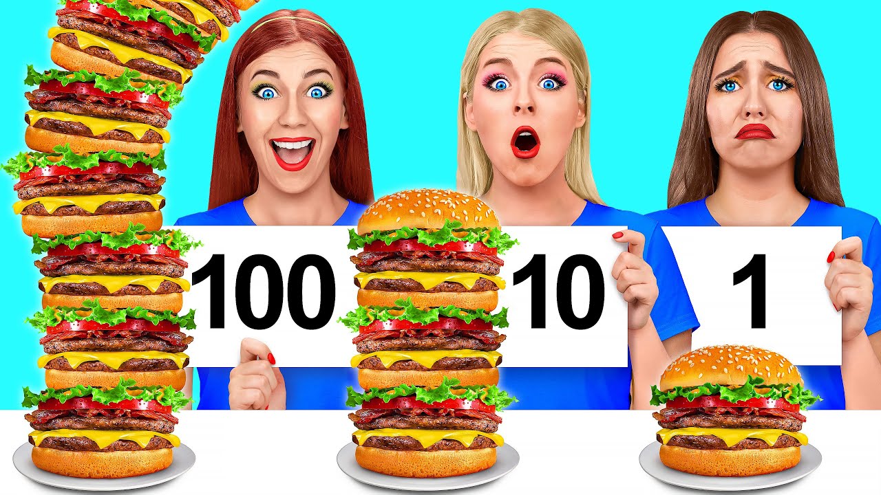 Tantangan 1 10 Atau 100 Lapis Makanan Multi Do Food Challenge Youtube