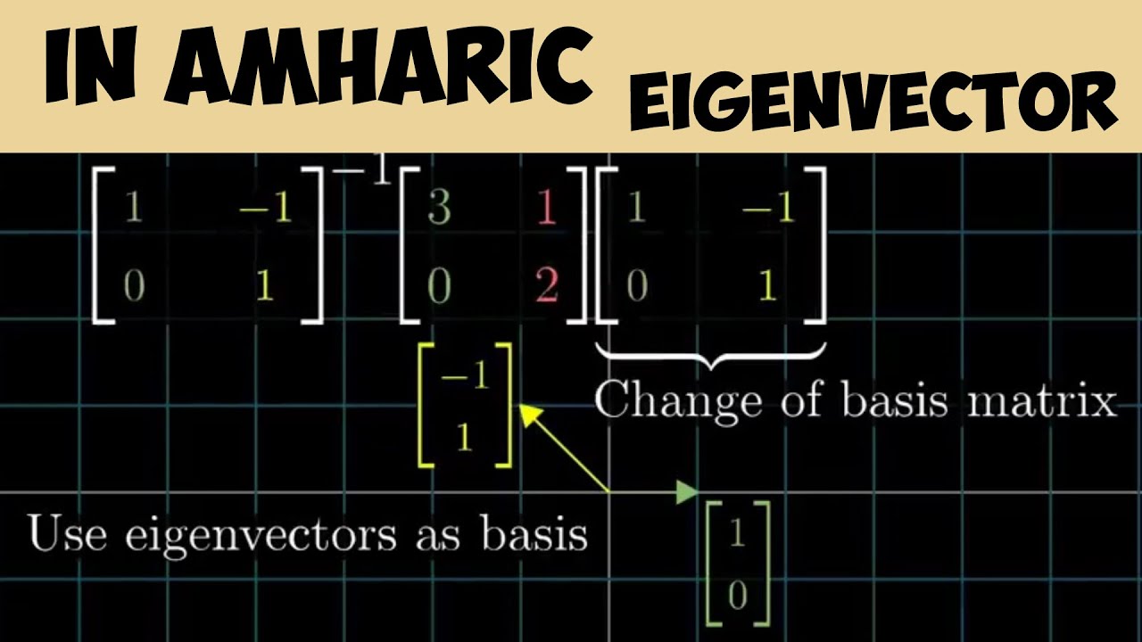 Eigenvalues And Eigenvectors Applied Maths I Amharic Version Youtube