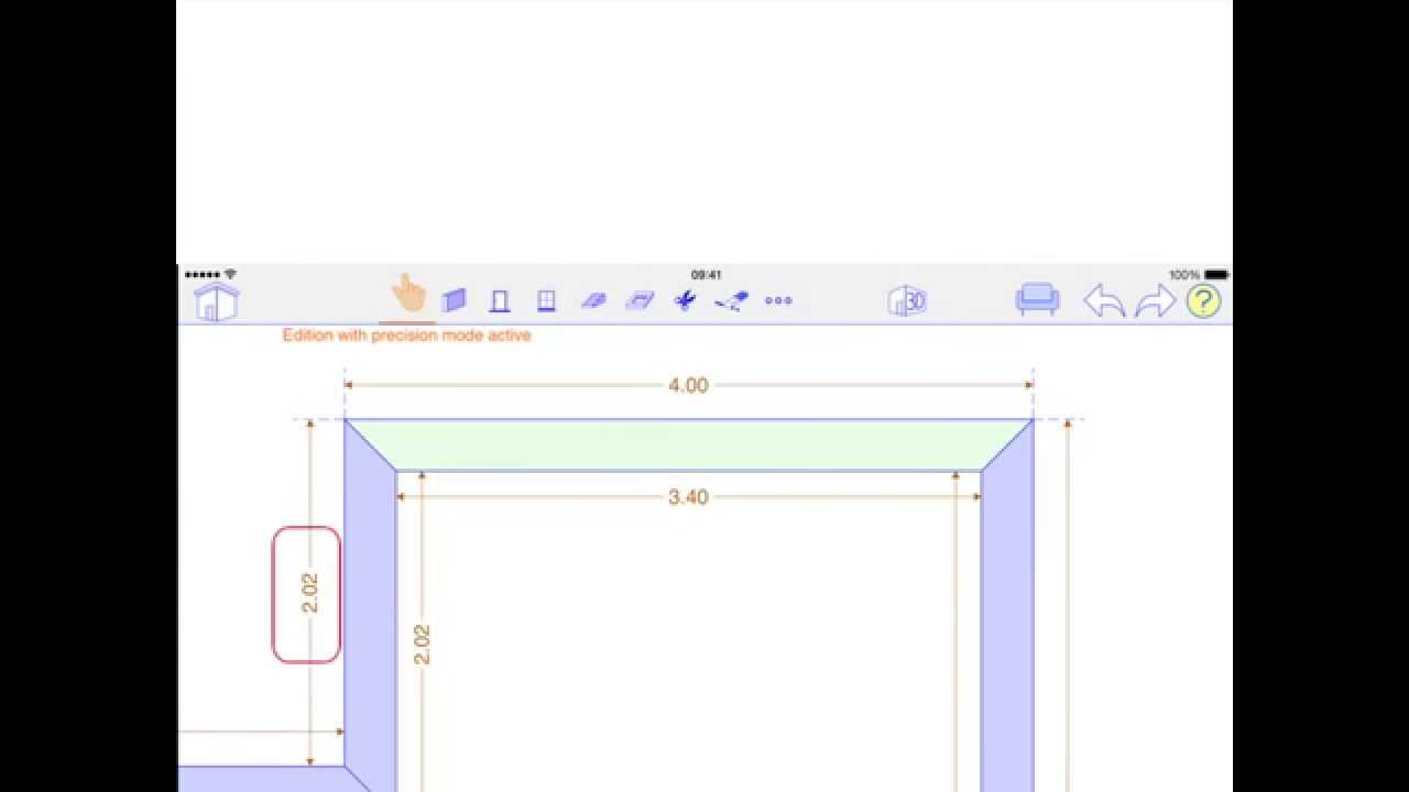 Quickplan 3d On Ipad Precision Adjustment Youtube