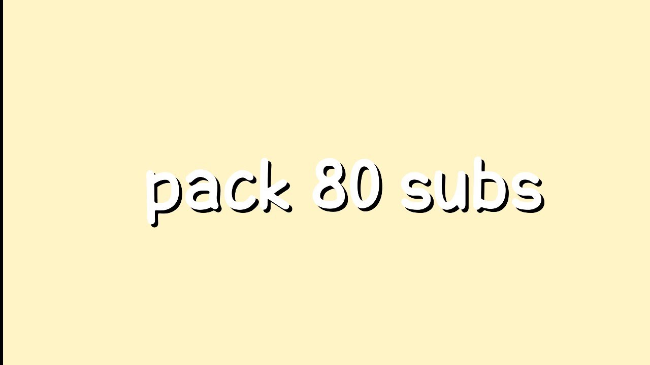 Pack 80 Subs Stick Nodes Link Na Descrição Youtube