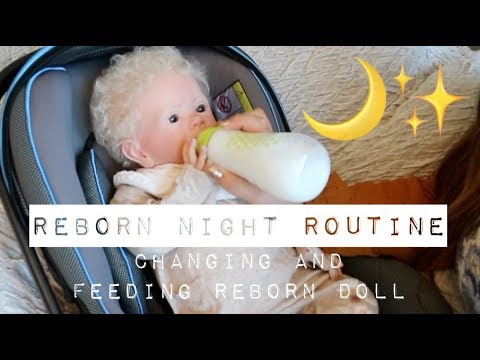 Reborn Baby Doll Night Routine Changing And Feeding Youtube