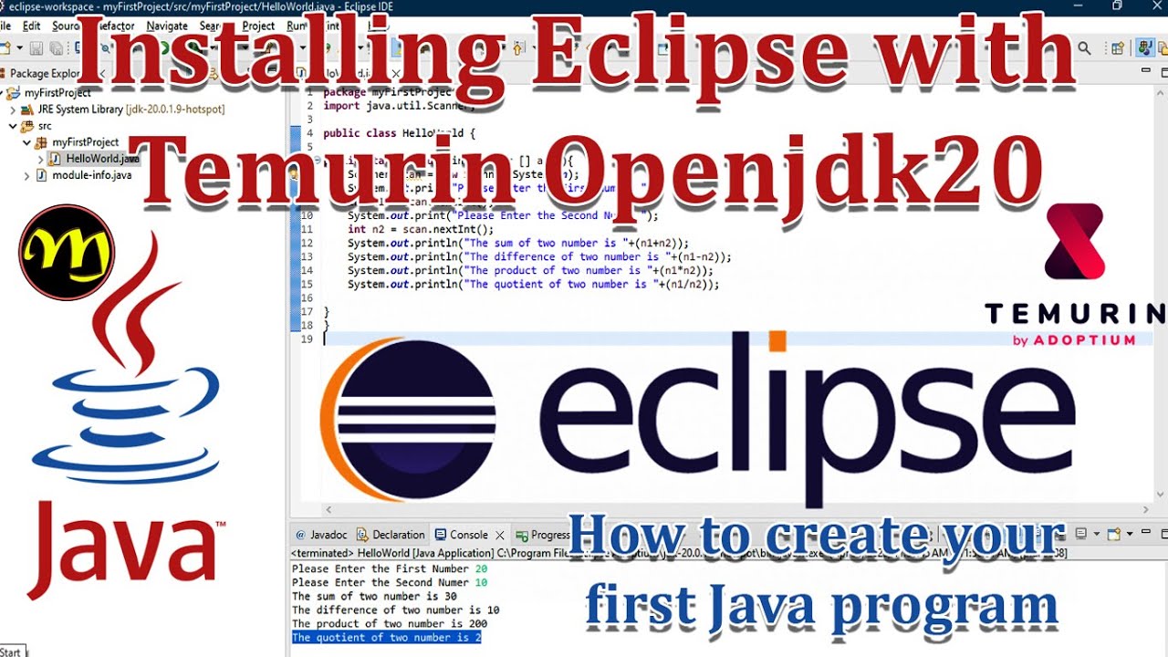 Java Programming Installing Eclipse Youtube