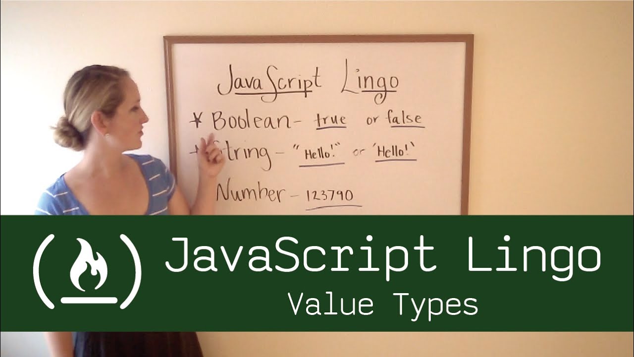 Javascript Lingo Value Types Youtube