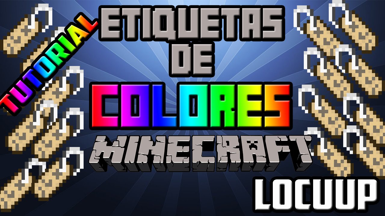 Tutorial Etiquetas De Colores Playstation 3 Pc Minecraft Locuup