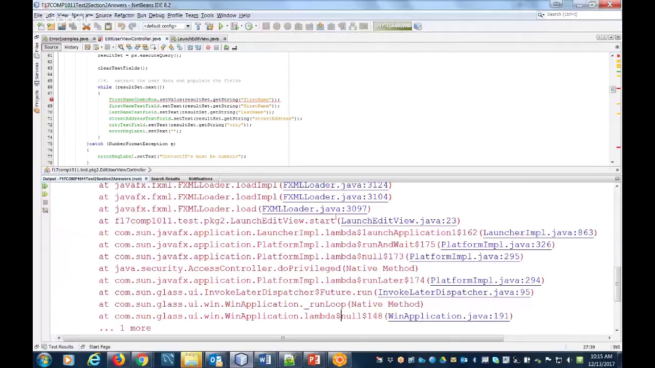 Javafx Trouble Shooting Incompatible Types String Cannot Be