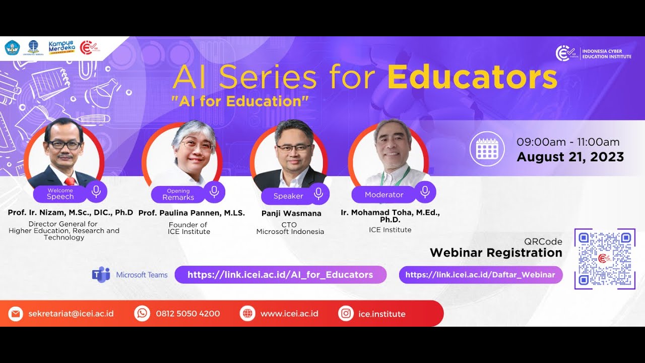 Webinar Ai Series For Educators Ai For Education Youtube