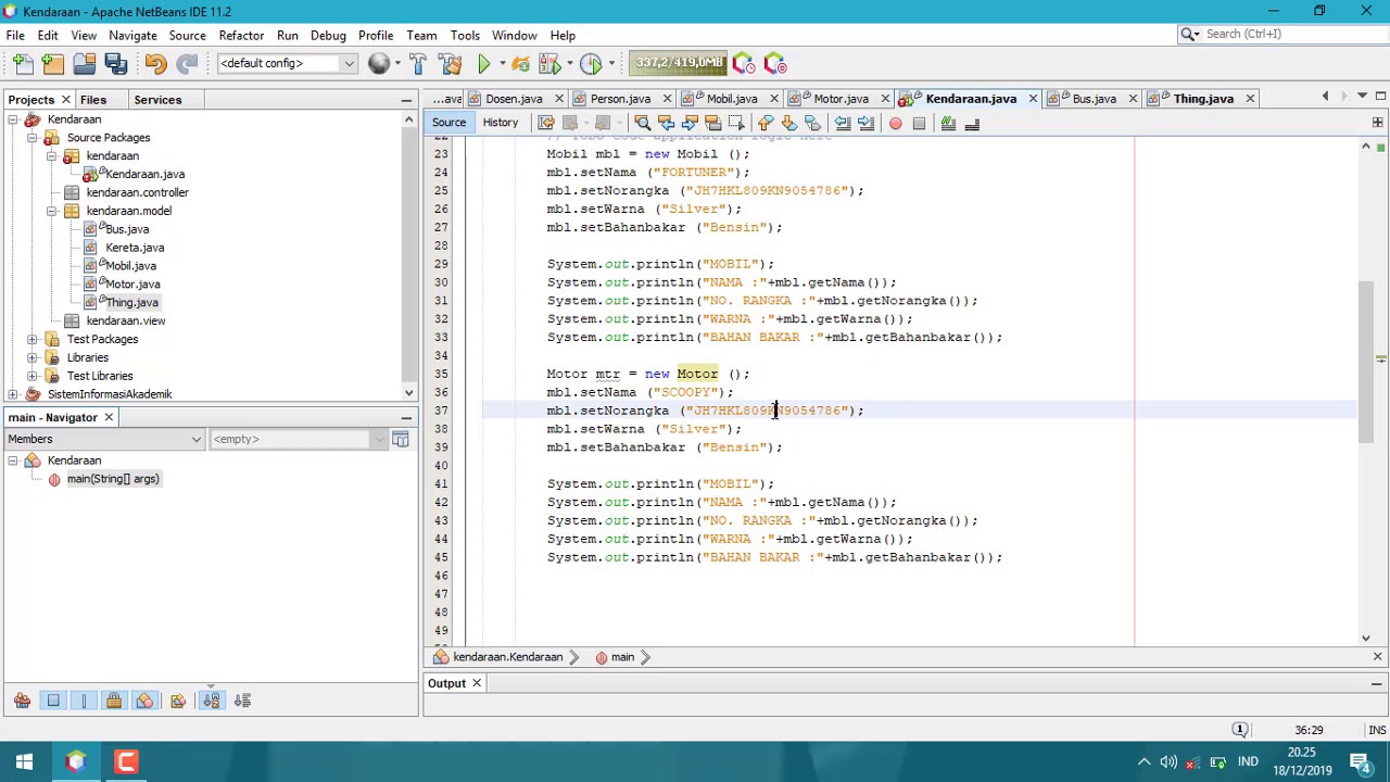 Tutorial Inheritance Pemrograman Java Sederhana With Netbeans Youtube