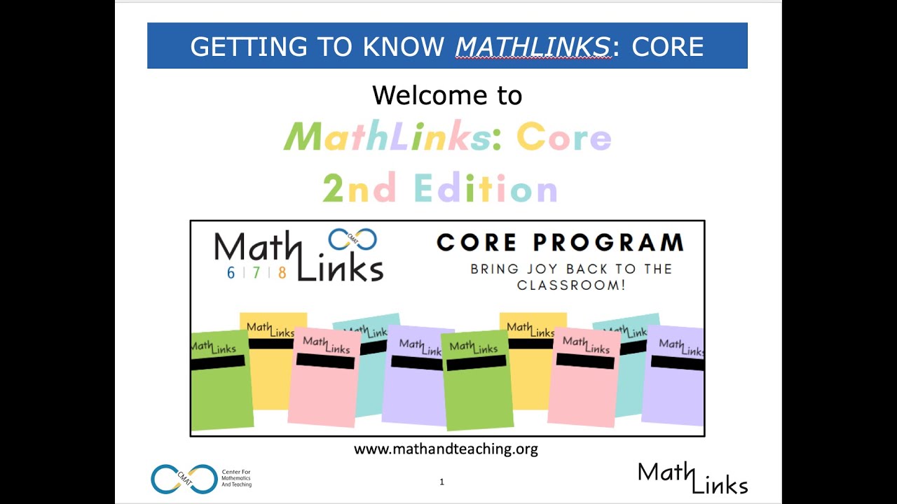 Getting To Know Mathlinks Youtube
