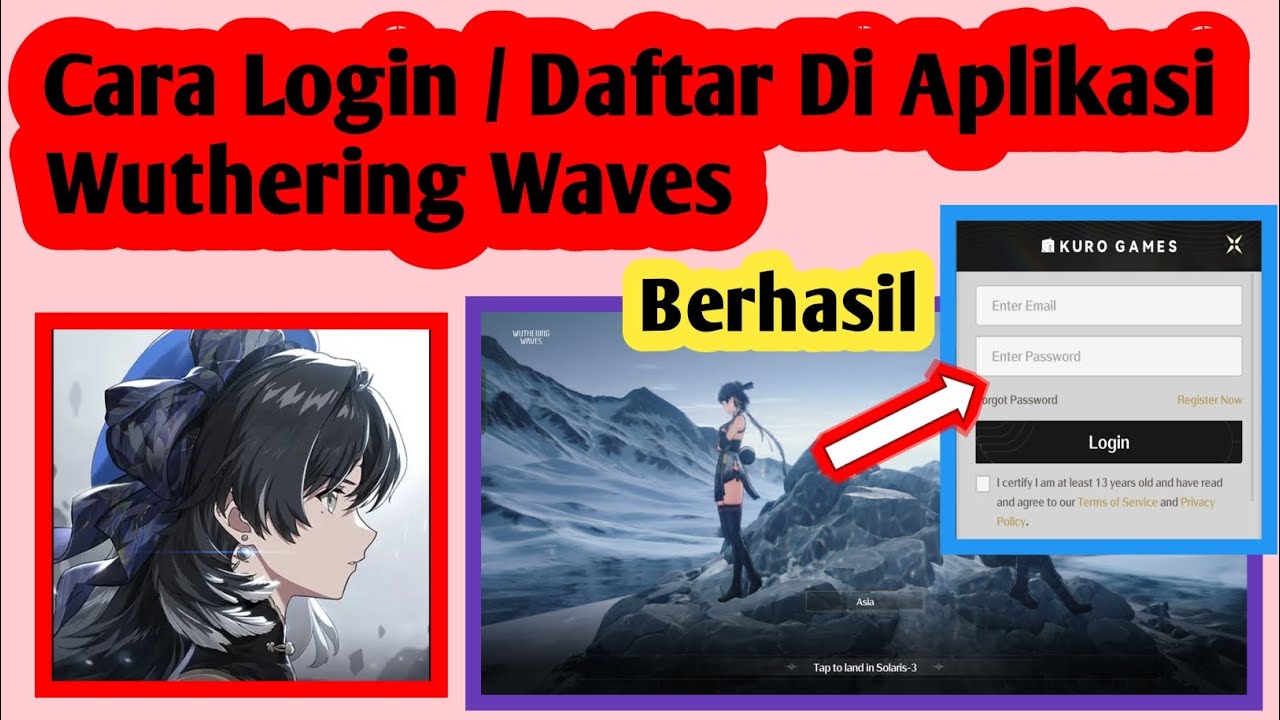 Cara Login Di Wuthering Waves Cara Daftar Game Wuthering Waves Youtube