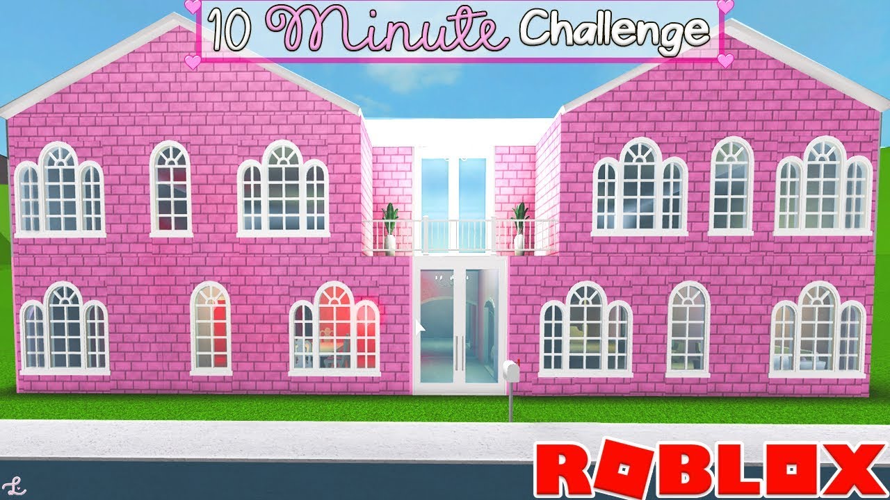 10 Minute Bloxburg Mansion Buildoff Challenge Bloxburg Mansion Build